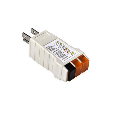 China Outlet Checker Grounding US Plug Tester American Standard Three Wire Circuit Power Socket Tester for sale