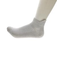 China Anti-static Bamboo Silver Fiber Antibacterial Socks Breathable Earthing Grounding Short Sock Pair for sale