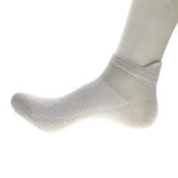 China Anti-static Bamboo Silver Fiber Antibacterial Socks Breathable Earthing Grounding Short Sock Pair for sale
