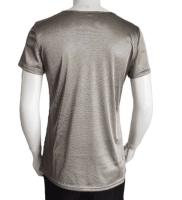 China Health Unisex All Silver V-collar Shirt Shielding Protection T Shirt RF Radiation Clothing for sale