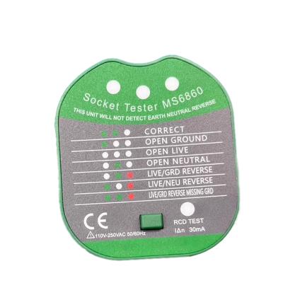 China Australia Socket Tester Ground Tester Ground Zero Line Switch Safety Electroscope for sale