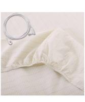 China Simple Grounding Style Fitted Sheet Earthing Mattress Cover Customized Accept With Cord  EMF Protection Silver Fiber Bed Sheet for sale