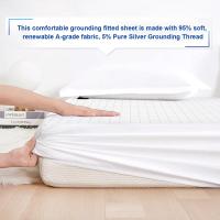 China Customization Earthing Conductive Silver Fiber Fitted Sheet Has Connecting Cord Cable Earthing Fitted Sheets for sale