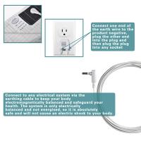 China Grounding Fitted Sheet Silver Fabric Mat for Bed Within 15ft Cord and Plug Adapter Reduce Pain Earthing Bed Sheets for sale