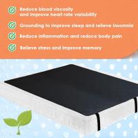 China Earthing Grounding PU Leather Mattress Conductive Safety Bed Pad  With Breathable Holes Anti-static Mat for Relieve Pain for sale