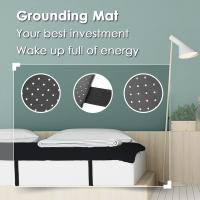 China Earthing Grounding PU Leather Mattress Conductive Safety Bed Pad  With Breathable Holes Anti-static Mat for Relieve Pain for sale