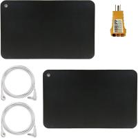 China Universal Vegan Leather Mat for Earthing PU Leather Pad Conductive Keyboard Floor Mat With Straight Cord for sale