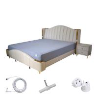 China Factory Best Grounding Sheets Earthing Fitted Sheet Bed Grey 1.5ft Ground Cable for Earthing Improve Health Earthing Sheet for sale
