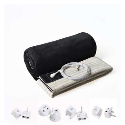 China Grounding Blanket for Bed Earth Connected Throws Silver Fiber Grounding Flannel Bedding for Relaxation for sale