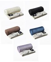 China Grounding Blanket for Bed Earth Connected Throws Silver Fiber Grounding Flannel Bedding for Relaxation for sale