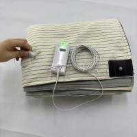 China Grounding Blanket for Bed Earth Connected Throws Silver Fiber Grounding Flannel Bedding for Relaxation for sale