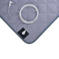 China Earthing Bed Mat Cotton Silver Grounding Mattress king Queen Silver Safety Bed Sheets Dad  US Size Including Grounding Cord for sale