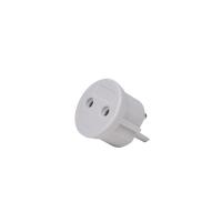 China Maxsharer New North Europe EU USA Denmark Plug Grounded PVC Earthing Adapter 100V-250V Outlet for sale