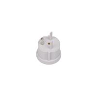 China Maxsharer New North Europe EU USA Denmark Plug Grounded PVC Earthing Adapter 100V-250V Outlet for sale