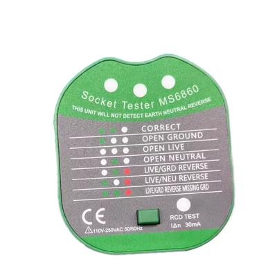 China Maxsharer Drop Shipping Tester for Australia Socket Ground Tester with Zero Line Switch Safety Electroscope Made in China for sale