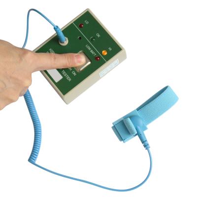 China Factory Direct Anti-Static ESD Wrist Strap Tester Cleanroom Electrical Grounding Tester Safety Product for sale