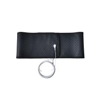 China Grounding Conductive PU Leather Bracelet Black Adjustable Wide Economy Wrist Strap Connect Earth Cord Bedding/Yoga Mat for sale