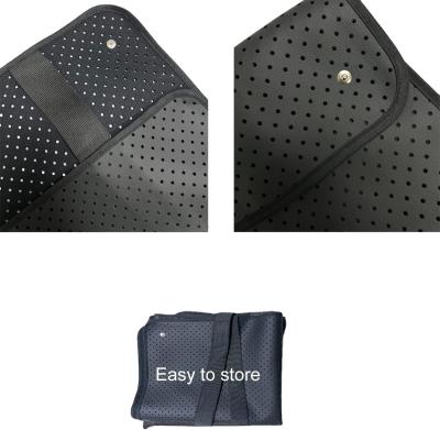China Safety Customized Leather Rubber ESD Grounding Bed Mat 68*185cm 5mm Thick CE Certified Plush Sleeping Mat for sale