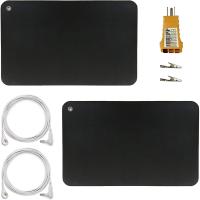 China Maxsharer Sbr Foam and Leather Conductive Grounding Soft Mat Size LOGO Customized 25*68CM Universal Mat With 15ft Cord for sale