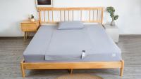 China 400TC Organic Silver Cotton Fabric Bed Sheets Fitted Half Queen/King Size 15FT Cord EMF Therapy Customized Grounding Safety for sale
