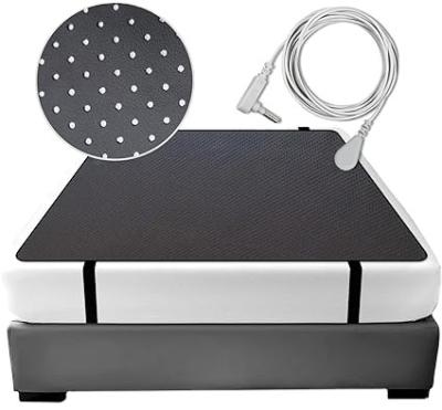 China Earthing Grounding Conductive Bed Mat PU Leather Mattress Antistatic Healthy Sleep ESD Cord CE Certified Black Customizable for sale