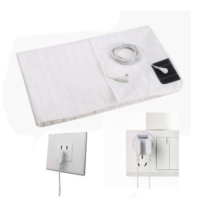 China Drop Shipping New Life Style Customized EMF Protection Bed Sheet Grounding Earth Friendly Cotton Fabric Silver Fiber Safety for sale