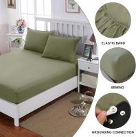 China Green Customized Conductive Earthing Grounding Fitted Bed Sheets 15 Feet PU Connecting Cord Cable with US Plug Safety Product for sale
