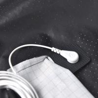 China Chinese Suppler Black Leather Pillowcase With Zipper Get Grounded Earthing Leather Pillowcase for sale