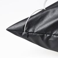 China Chinese Suppler Black Leather Pillowcase With Zipper Get Grounded Earthing Leather Pillowcase for sale