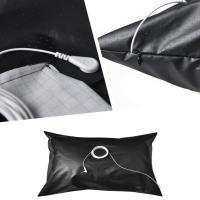 China Chinese Suppler Black Leather Pillowcase With Zipper Get Grounded Earthing Leather Pillowcase for sale