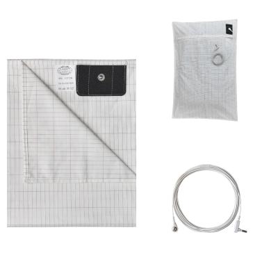 China Queen & King Size Silver/Cotton Woven Earthing Grounding Sheets with 15 Ft Cord Flat Design for Better Sleep and US Sockets for sale