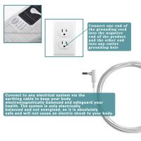 China US Queen 60*80inch Organic Cotton Grounding Sheet Flat Cord Natural Wellness Silver Fiber Safety White Degerming Maxsharer for sale