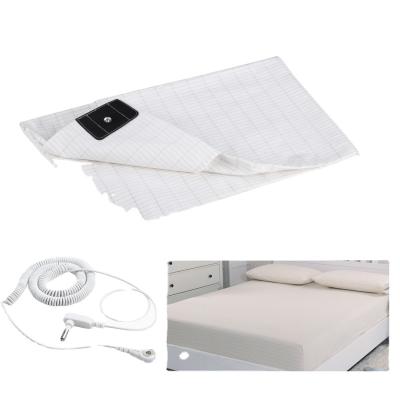 China DDP Drop Shipping Grounding Earthing Silver Fiber Fitted Bed Sheet With 15ft Cord and Cost to US America With Shipping Cost for sale