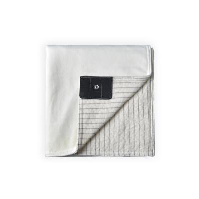 China Grounding Throw Earth Connected Bedding Conductive Silver Fiber with US Cord  ESD Grounding Silver Fiber Blanket for sale