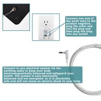 China Maxsharer 4.5m 15ft USA Plug Grounding Cord White/Black PU 100K Resistance Earth Wire for sale