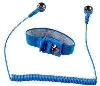 China Grounding cords with wristband supplier wholesale using conductive mats economy fabric elastic esd wrist strap for sale