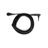 China Drop Shipping 20 Ft Black Coil Cord Grounding Wire and Cable with PU Material for Earthing Sheets Mats for sale