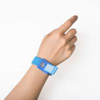 China Top Sale Chinese Grounding Earthing Wrist Strap With Straight Cord in Blue Color Safe to Use Grounding Wrist Strap for sale