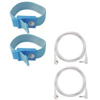 China Top Sale Chinese Grounding Earthing Wrist Strap With Straight Cord in Blue Color Safe to Use Grounding Wrist Strap for sale
