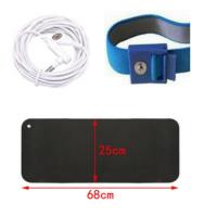 China Universal Black Rubber+Leather Grounding Mat 40x60cm Anti-Static ESD Protective Cord Kit Eco-Friendly Office Exercise Mat for sale