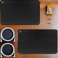 China Universal Conductive PU Leather+Foam Grounding Mat 15ft Cord Black 2mm Thick Bed/Floor/Desk Use EMF Protection Reduces Pain for sale