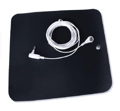 China Maxsharer Factory Grounding Earthing Conductive SBR Black Mat With Grounding Cord of USA Plug BIO Cable 15ft Straight Mat for sale