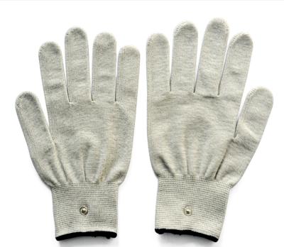 China Silver Fiber Thread Gloves EMF Conductive Grounding Gloves Containing Silver Fiber Nylon for sale