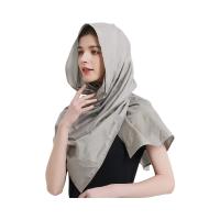 China EMF Shielding Protection Scarf Men Women Silver Fiber Polyester 5G Anti Radiation Antibacterial Anti Mite Comfortable for sale