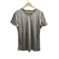 China Comfortable V-Neck EMF Protection T-Shirt Trendy Silver Fiber Safety Clothing Anti-Electromagnetic Radiation for sale