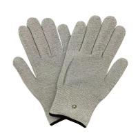 China Factory Wholesale Conductive Vibrating Massage Beauty Silver Fiber Thread Gloves Electrotherapy Compatible With TENS/EMS Machine for sale