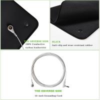 China Grounded Rubber Mats With Conductive Cable Cord Pemf Mat Bed Keyboard Pad Electrical Grounding Mats for sale