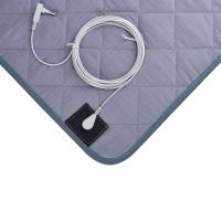 China Orange Plush Silver Sleep Pad Mat Grounding Mattress with Conductive Earthed Bed Mat Cord Improved Sleep Quality Safety Product for sale