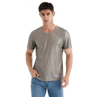 China EMF Protection T-Shirt Unisex Silver Fiber Radiation Proof RF Anti-5G Anti Electromagnetic Shielding Short Sleeve for sale