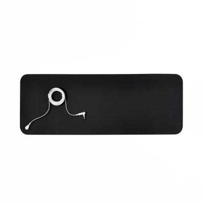 China Drop Shipping Items Grounding Mouse Pad Good Mouse Pads PU Leather Keyboard Mat SBR/TPE Sponge Anti-static Safety for sale